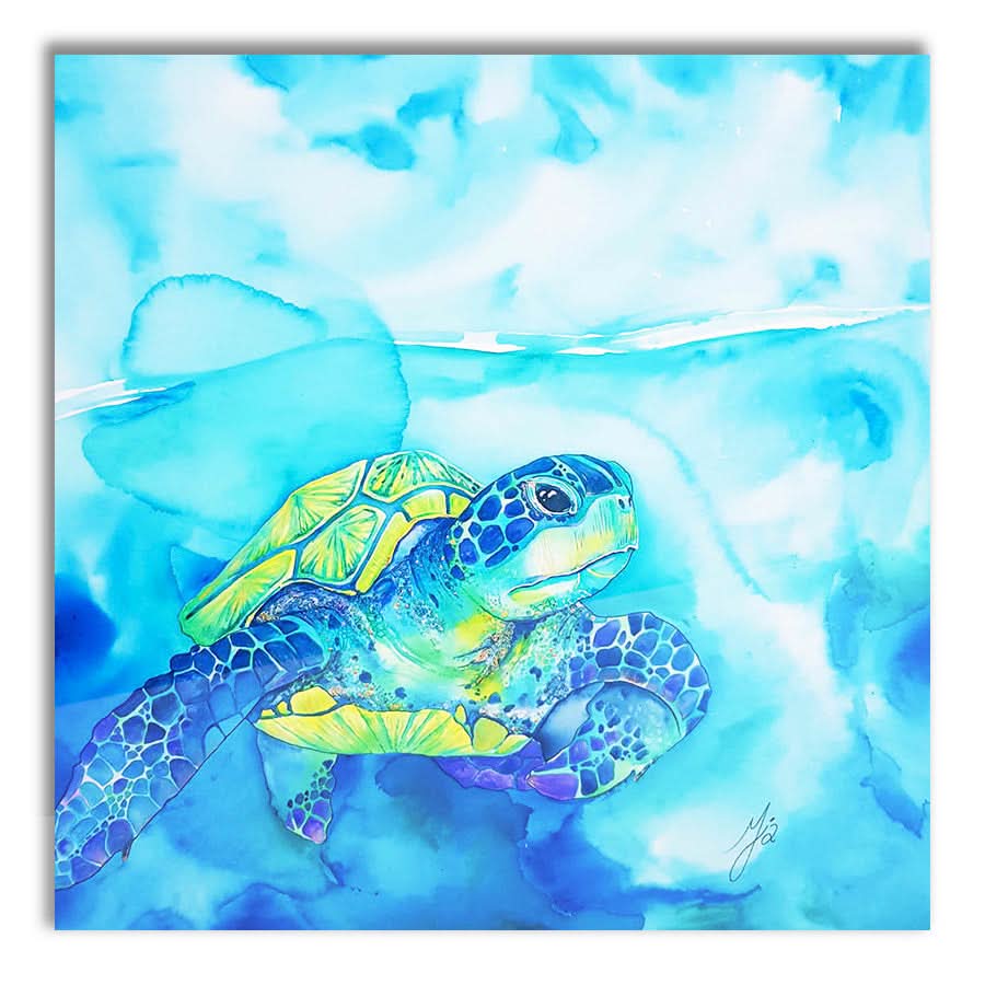 Turquoise Turtle by Mia McLean