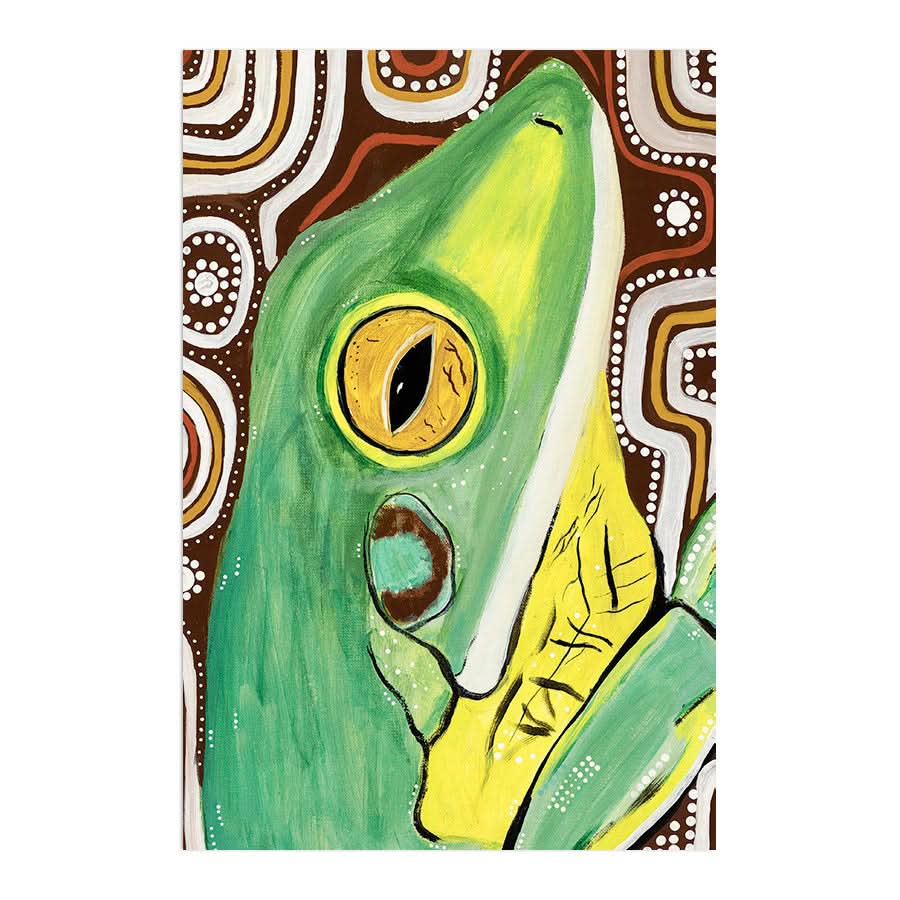 White Lip Frog by Kay Pauli