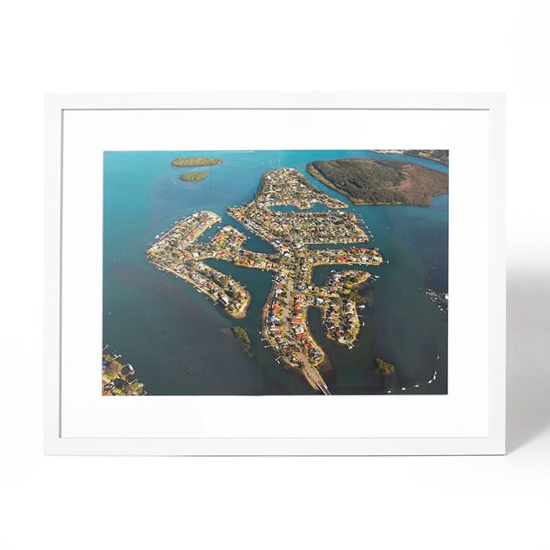 St Huberts Island by Ramin Far Azin (Fine Art Print with White Frame)